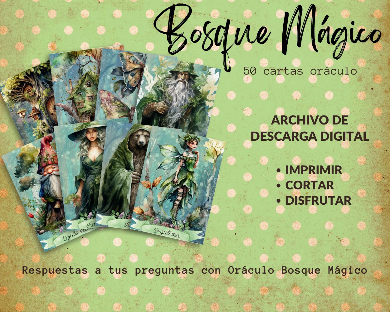 Magic Forest, 50 Oracle Cards Full of Messages for You - Etsy