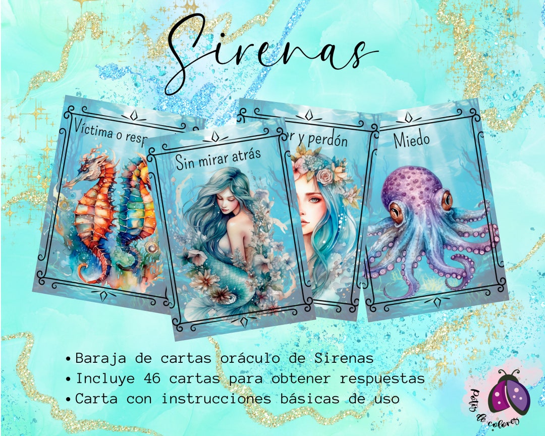 Mermaids Oracle Deck, Intuitive Answers in Its 46 Cards - Etsy
