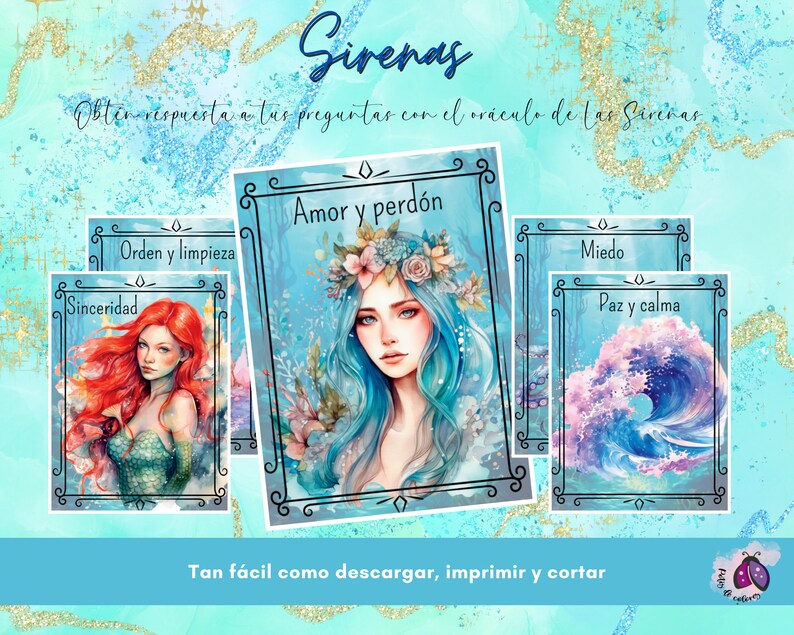 Mermaids Oracle Deck, Intuitive Answers in Its 46 Cards - Etsy