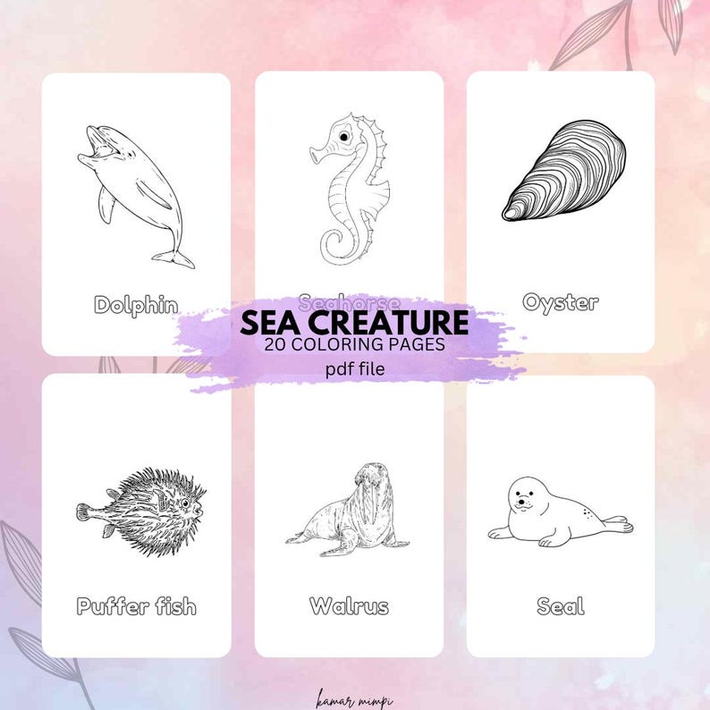 20 Printable Coloring Pages for Kids, Toddlers, Preschoolers, Coloring ...