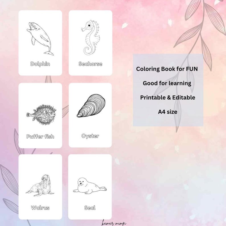 20 Printable Coloring Pages for Kids, Toddlers, Preschoolers, Coloring ...