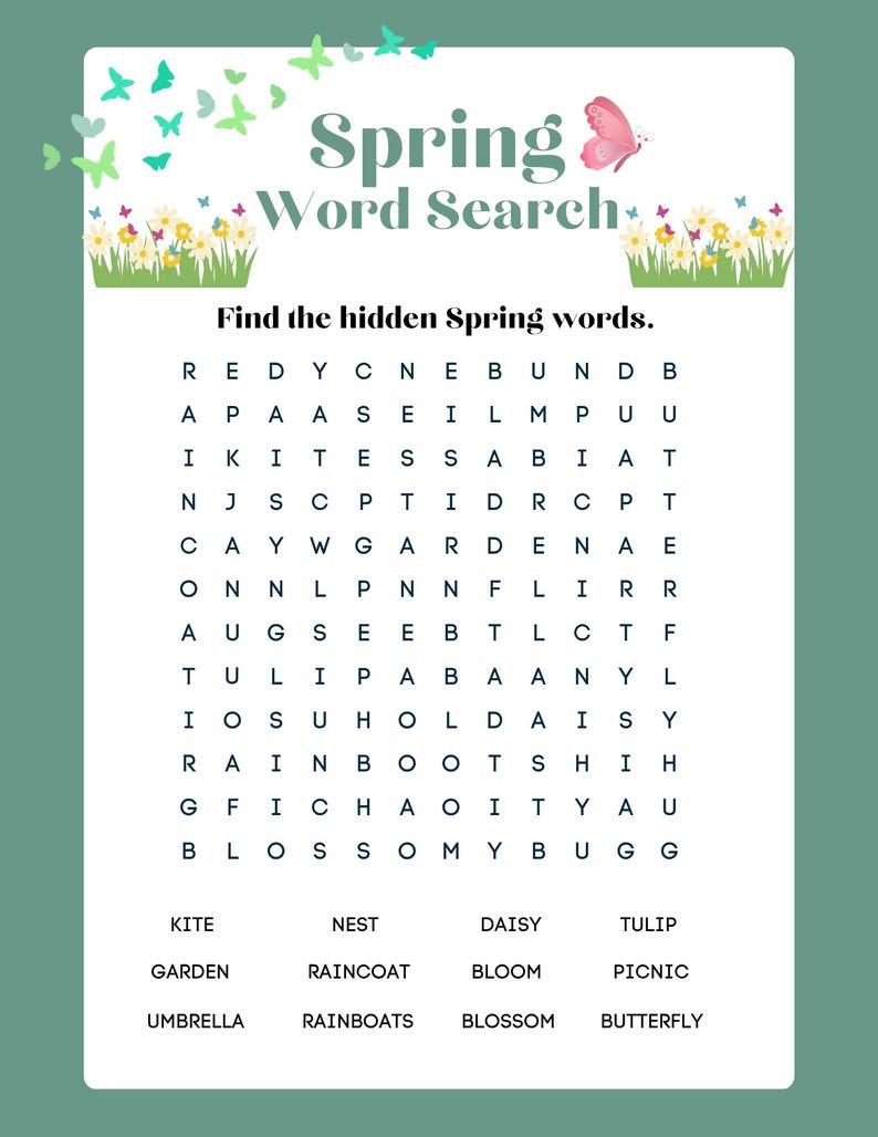 Printable Word Search ,seasonal & Holiday Activity Pack - Etsy