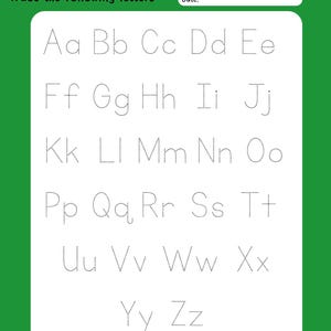 Christmas Alphabet Practice Worksheets – A to Z Tracing, Colouring ...