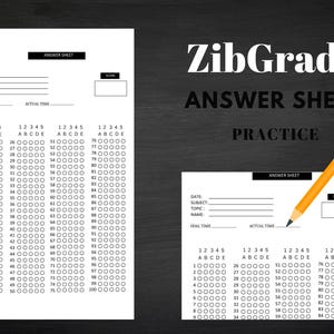 Zipgrade Answer Sheet PDF – Printable 50/100 Question Bubble Sheet ...
