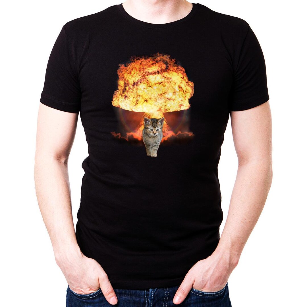 Funny Cat Explosion PNG, Chaos Kitten Meme Digital Download, Walking ...