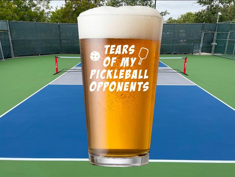 Funny Tears of My Pickleball Opponents Whiskey Glass Player Gift ...