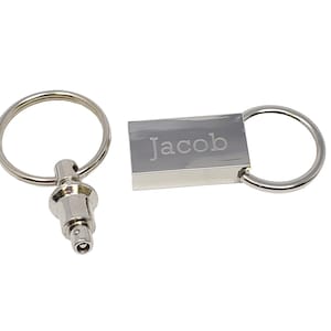 Silver Detachable Valet Keychain - Etsy