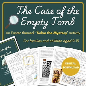 The Case of the Empty Tomb | Easter Themed 'solve the Mystery' Activity ...