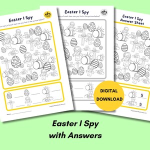 Easter Activity Sheets | Word Search | Spot the Difference | I Spy ...