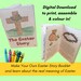 Easter Story Booklet Craft: Children's Colouring Activity (PDF) - Etsy