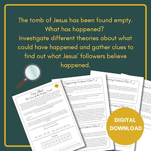 The Case of the Empty Tomb | Easter Themed 'solve the Mystery' Activity ...