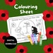 Remembrance Day Poppy Prayer & Coloring Sheet (digital Download) - Etsy