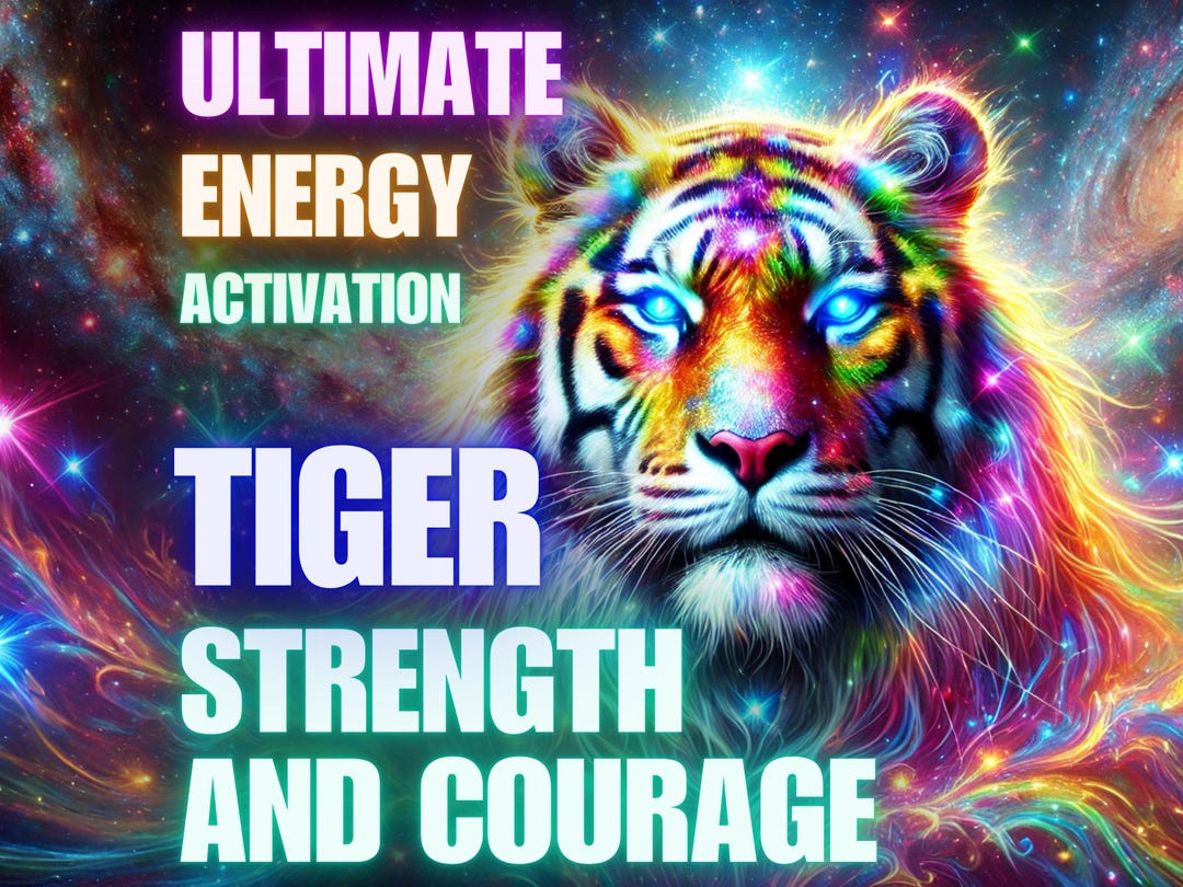 Tiger Ultimate Energy Activation for Strength and Courage - Etsy