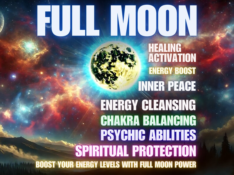 Full Moon Protection Shield Activation Create a Protective Shield With ...