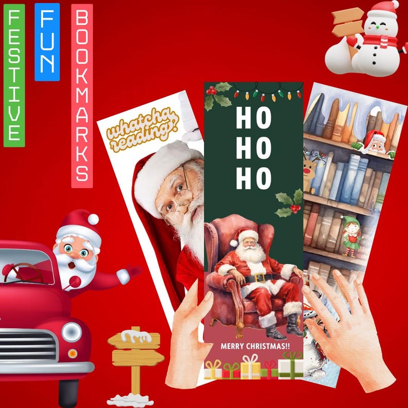 Printable Bookmarks – Instant Download, Fun Reading Markers, DIY ...