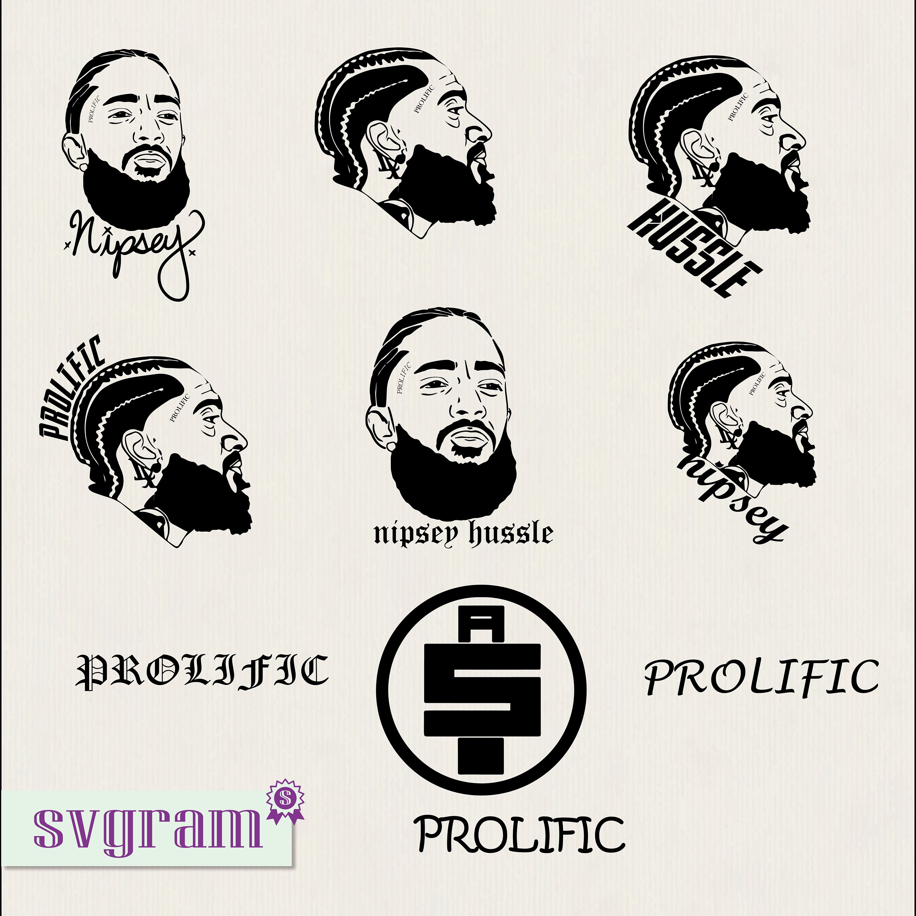 Prolific Svg Bundle Nipsey Hussle Silhouette Nipsey Hussle Etsy