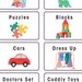 40 Toy Box Labels INSTANT DOWNLOAD Preschool, Playroom, Homeschool, Toy ...