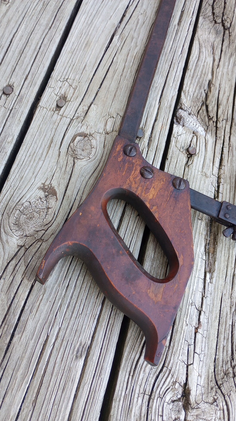 Vintage 24 Butcher Saw Disston USA Keystone Hack Meat Bone Blade Wood ...