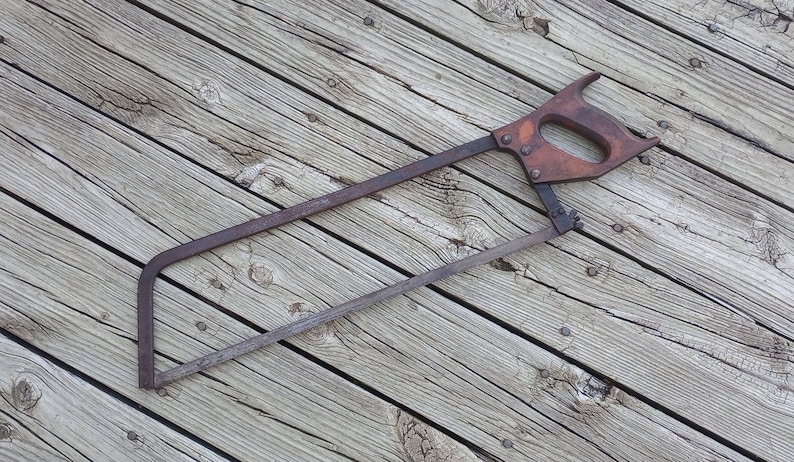 Vintage 24 Butcher Saw Disston USA Keystone Hack Meat Bone Blade Wood ...