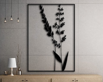 Metal Wall Art, Floral Sign, Metal Wall Décor, Metal Flower Decor, Lily ...