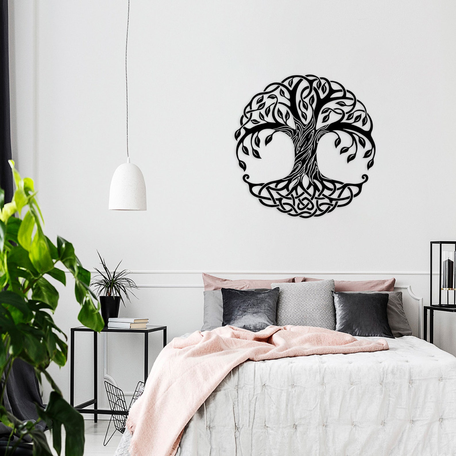 Metal Tree of Life Wall Art: Black Nature Decoration - Etsy