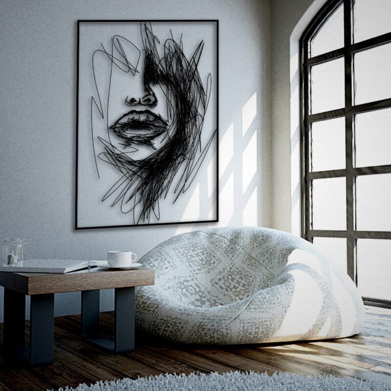 Woman Metal Wall Decor, Bathroom Wall Art, Metal Art Wall Sculpture ...