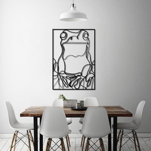 Frog Wall Art, Frog Sign, Metal Wall Décor, Metal Animal Decor, Frog ...