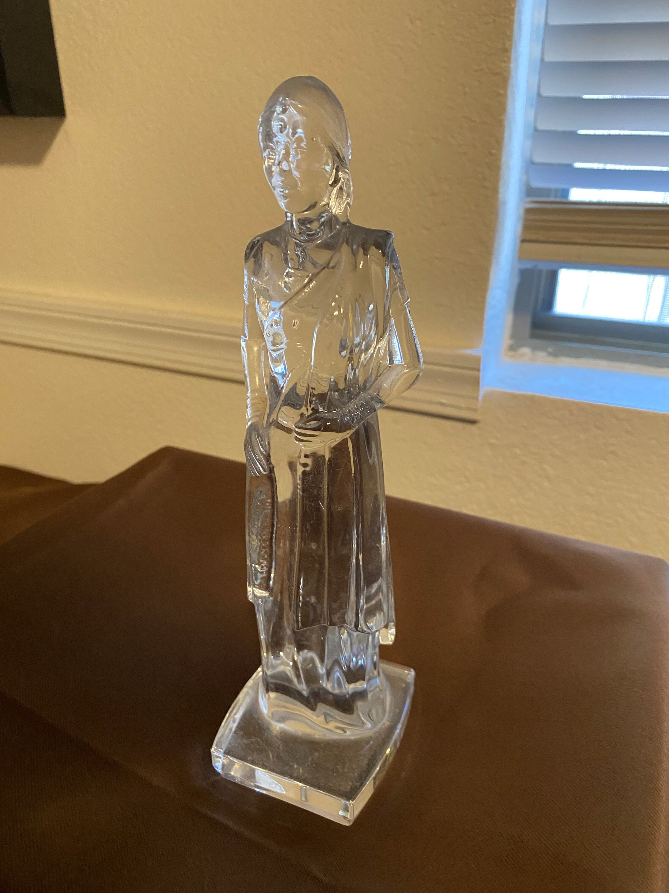 Indian Lady Crystal Clear Glass Figurine - Etsy