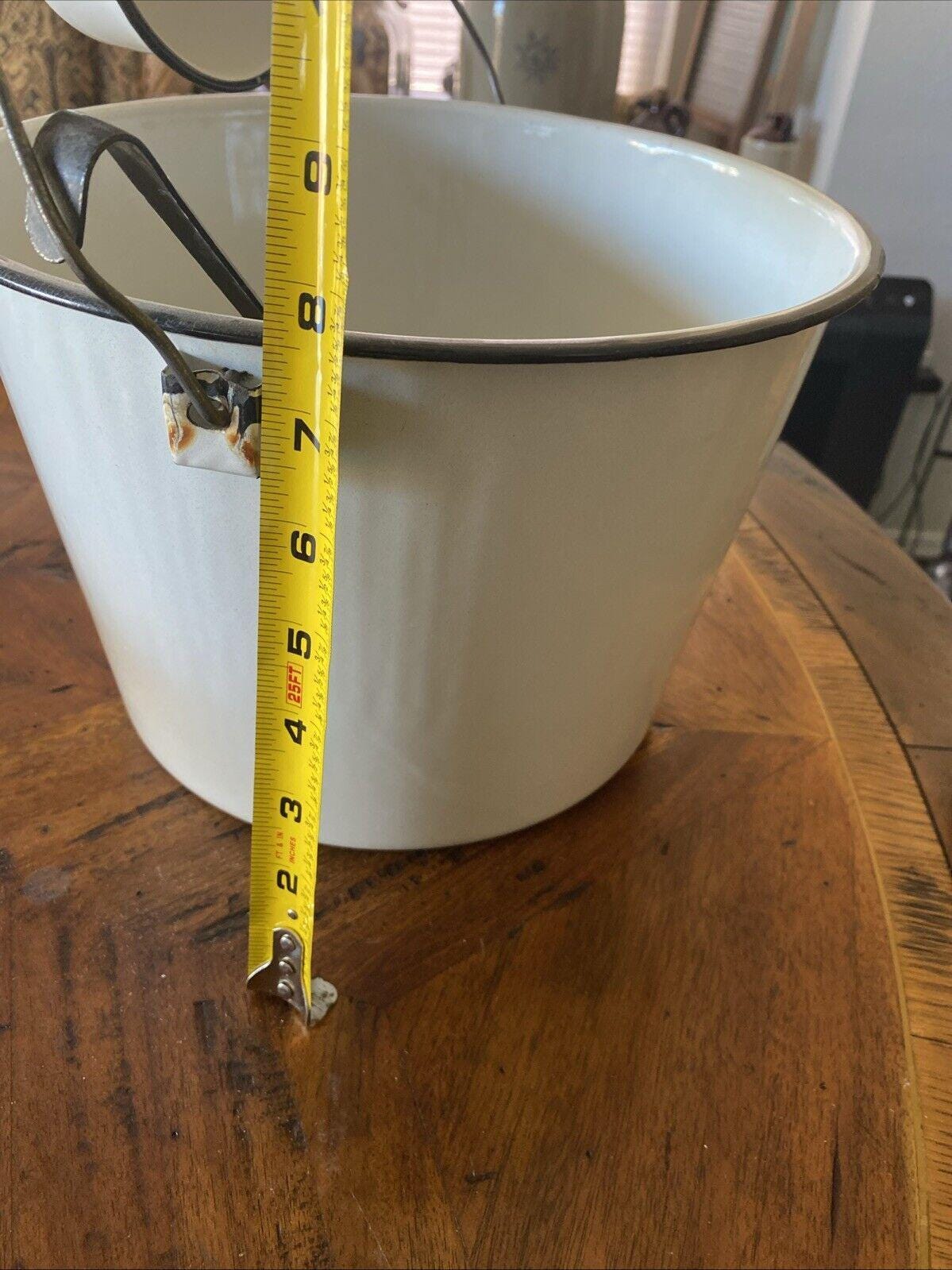 Enamel 3pc Vintage Pail With Dipper and Cup - Etsy