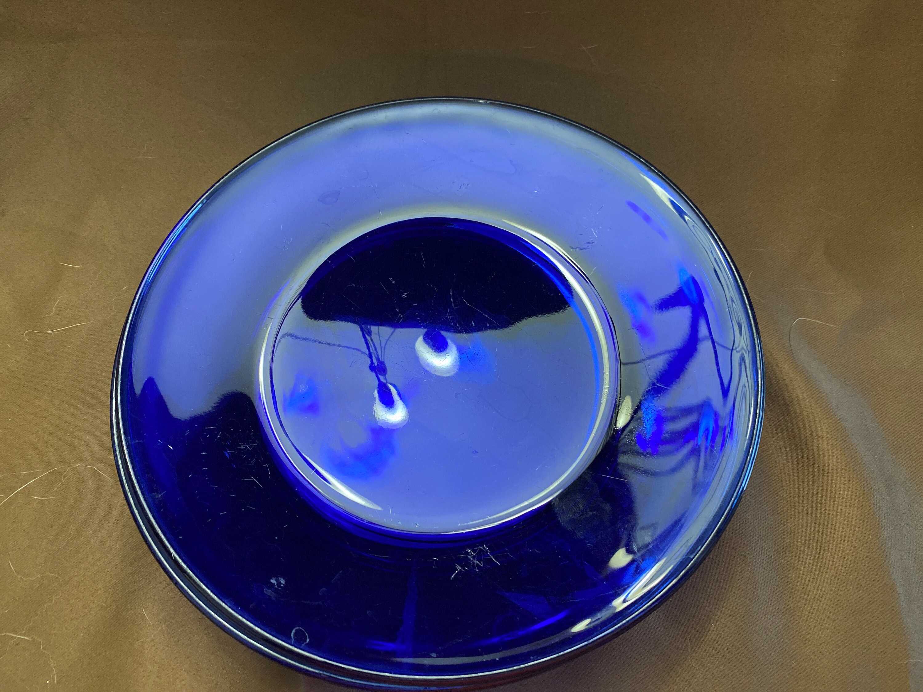 Set of 4 COBALT BLUE Plates - Etsy