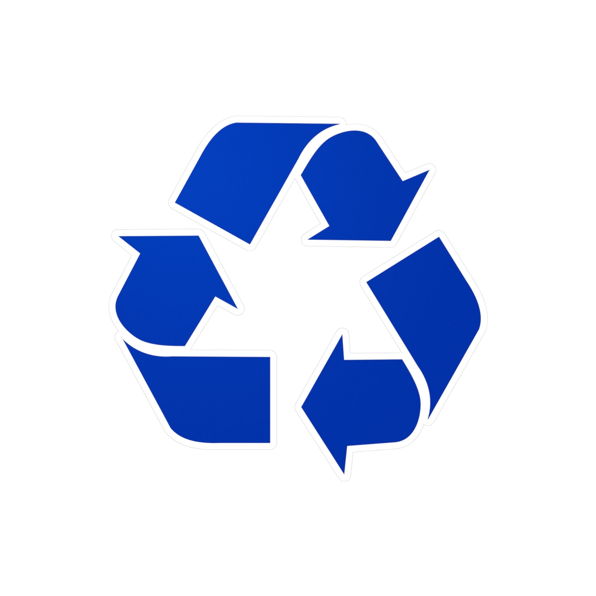 Blue Recycle Sign Vinyl Decal, Recycle Symbol Sticker, Recycling - Etsy