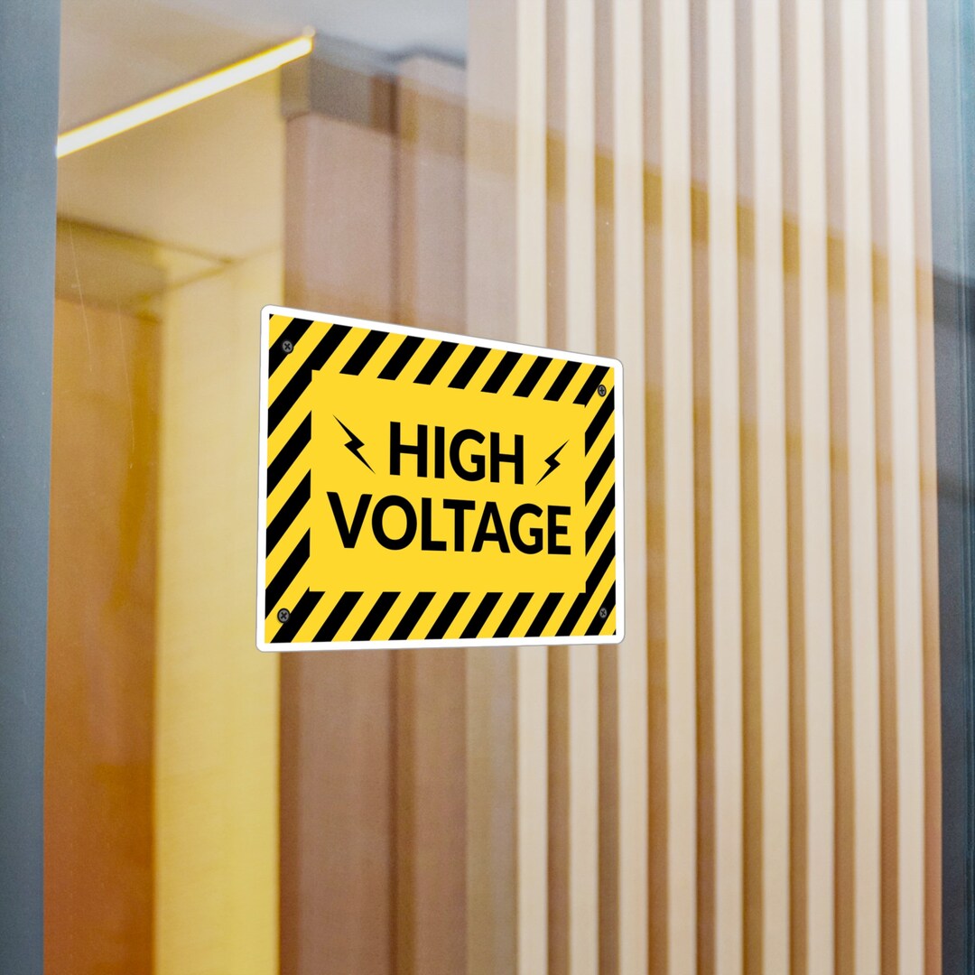 High Voltage Vinyl Decal Warning Sign Sticker - Etsy