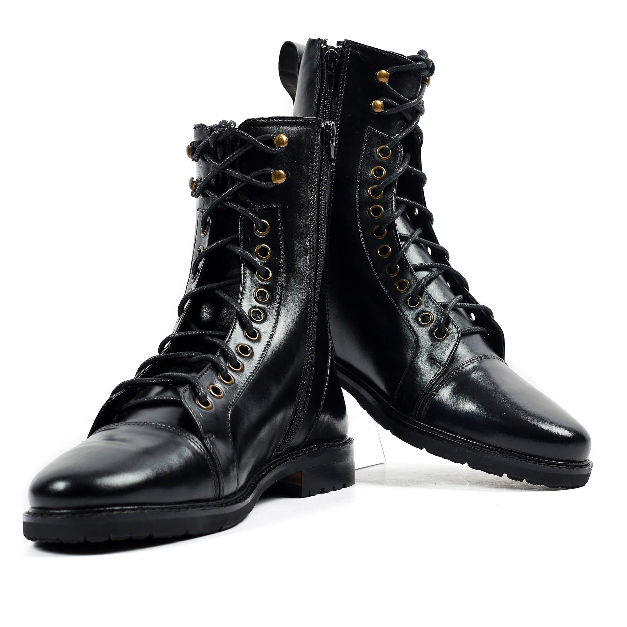 Genuine Leather Handmade Long Boots Men - Wyatt - VV212 - Etsy
