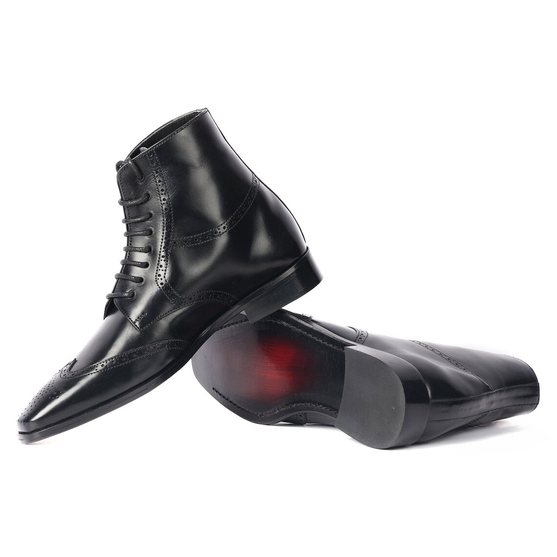 Genuine Leather Handmade Long Boots Men - Malindo - VV229 - Etsy