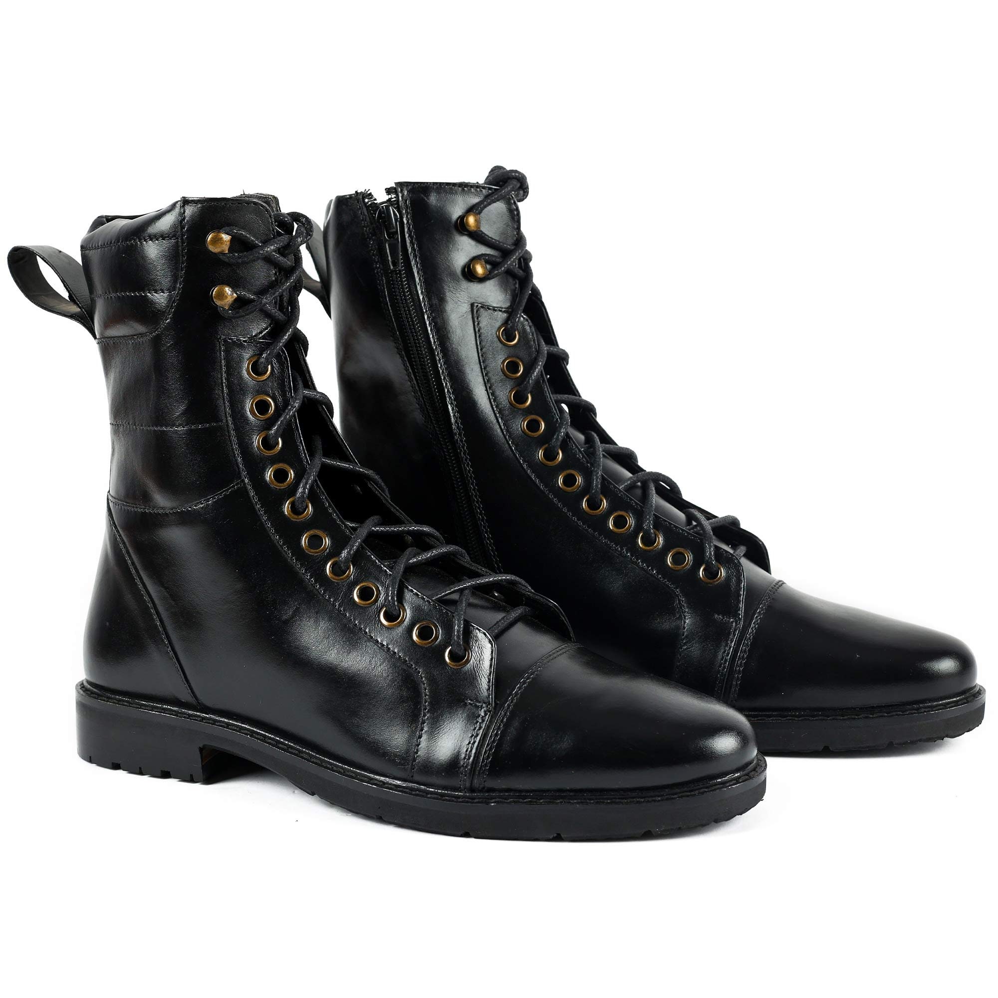 Genuine Leather Handmade Long Boots Men - Wyatt - VV212 - Etsy