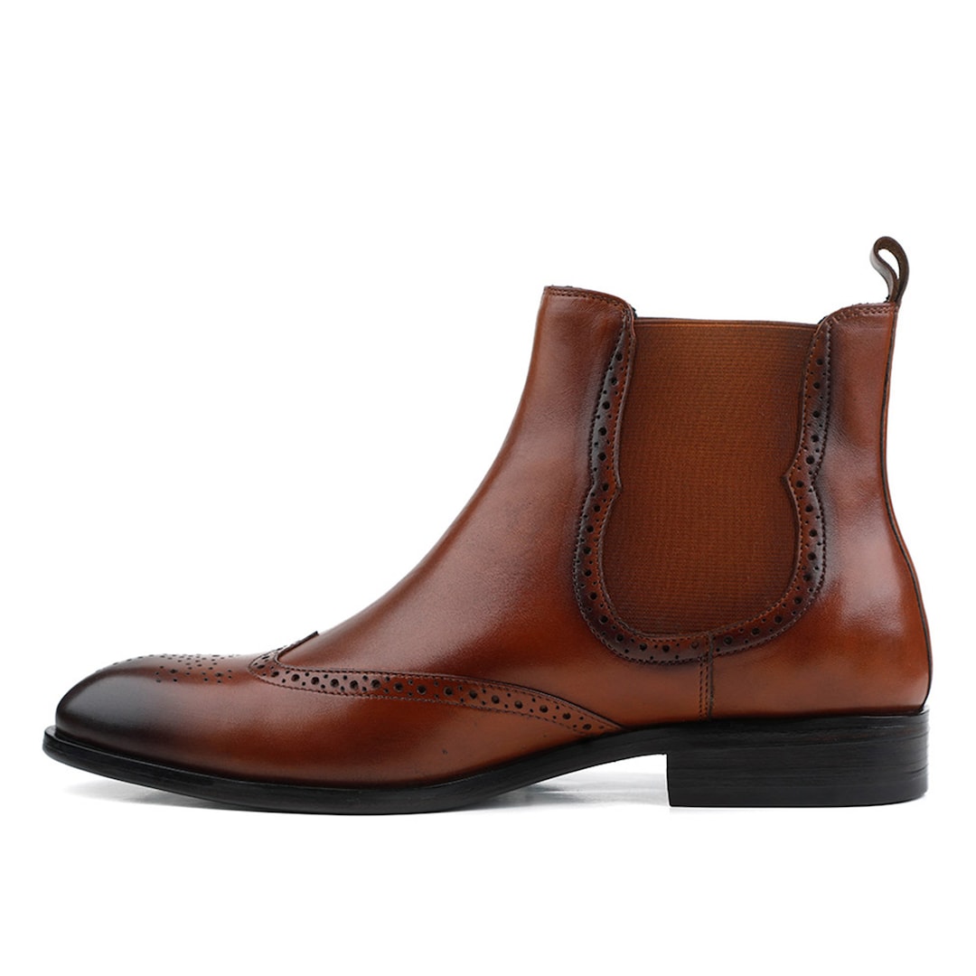Genuine Leather Handmade Chelsea Boots Men - Fritz - VV123 - Etsy