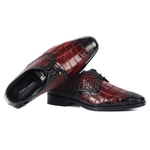 Genuine Leather Handmade Derby Shoes Men - Tsar - VV222 - Etsy