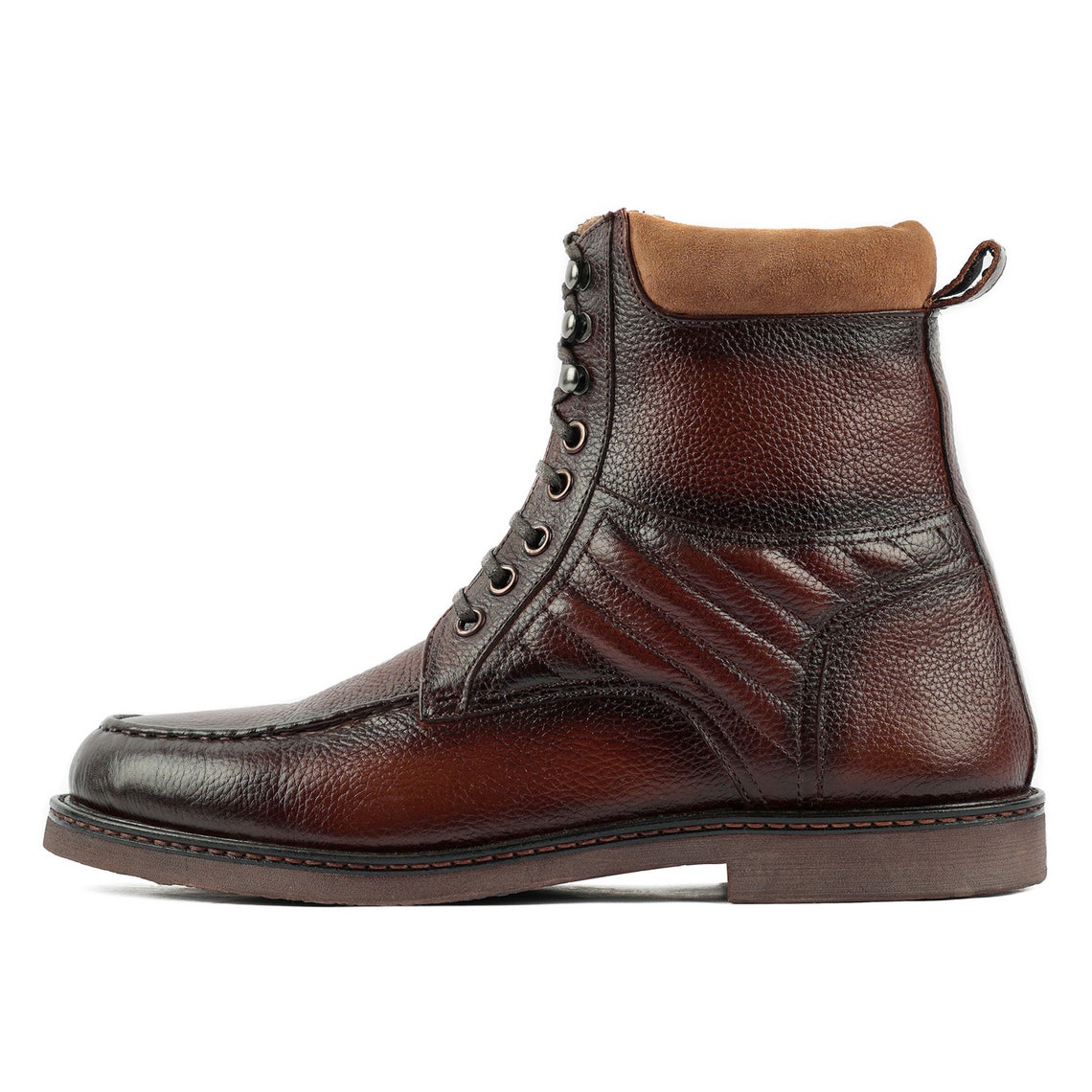 Genuine Leather Handmade Long Boots Men - Elton - VV191 - Etsy