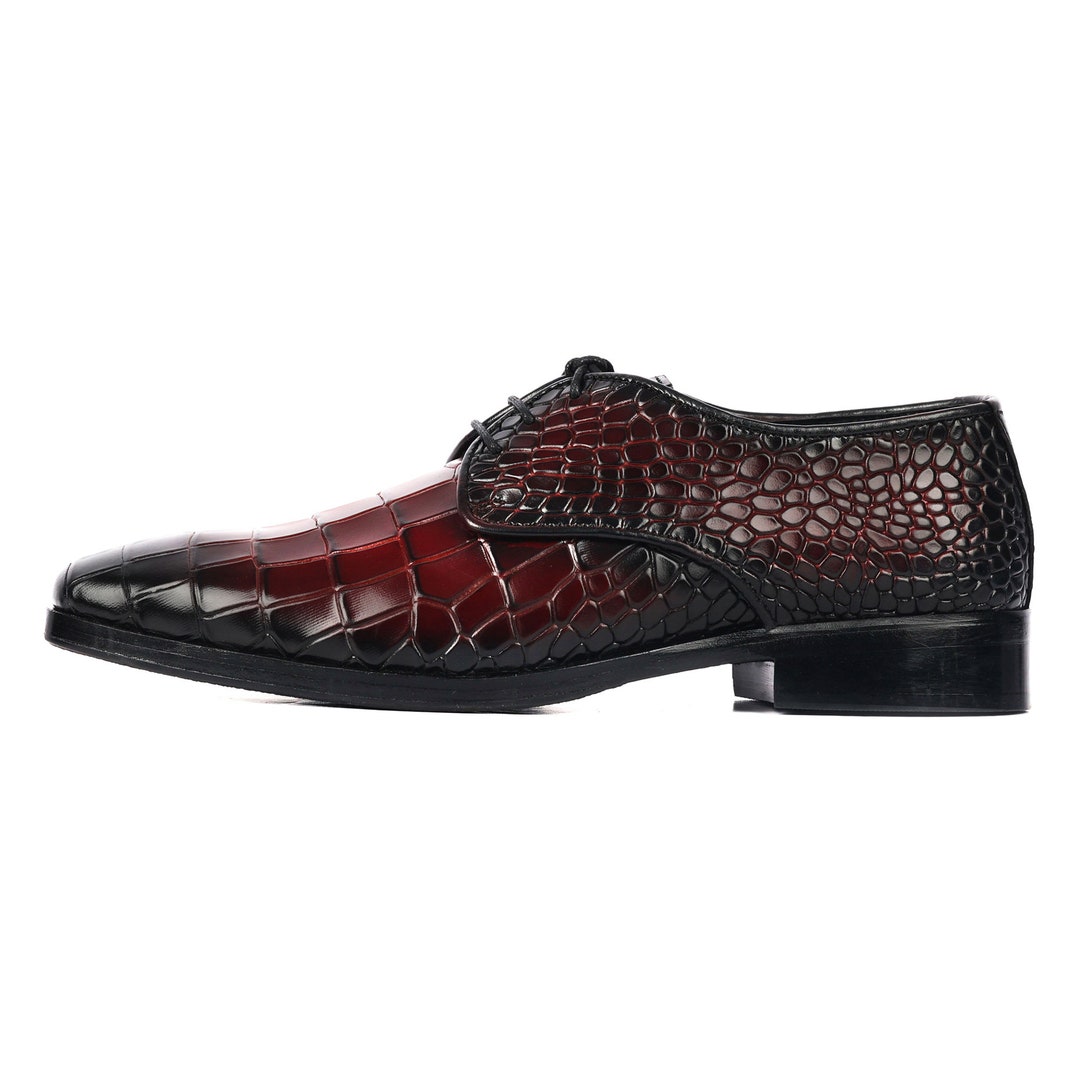 Genuine Leather Handmade Derby Shoes Men - Tsar - VV222 - Etsy