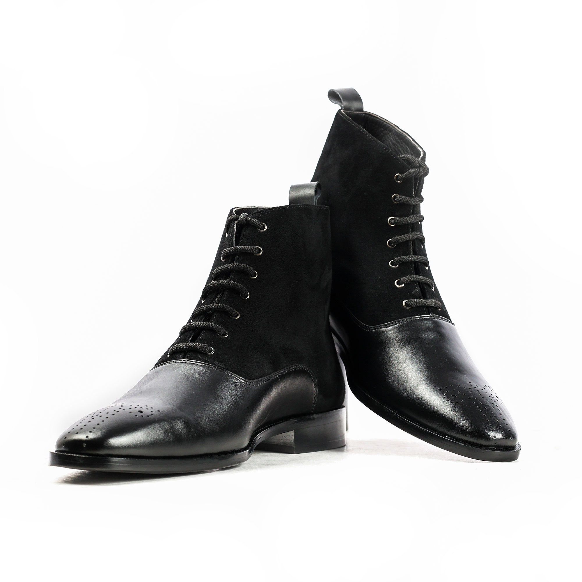 Genuine Leather Handmade Long Boots Men - Harrier - VV146 - Etsy