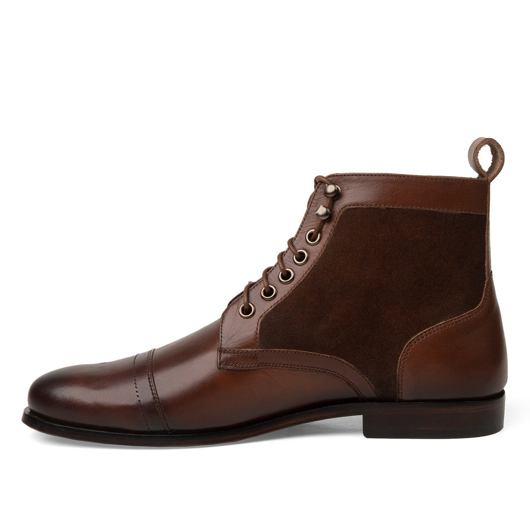 Genuine Leather Handmade Long Boots Men - Scoria - VV177 - Etsy