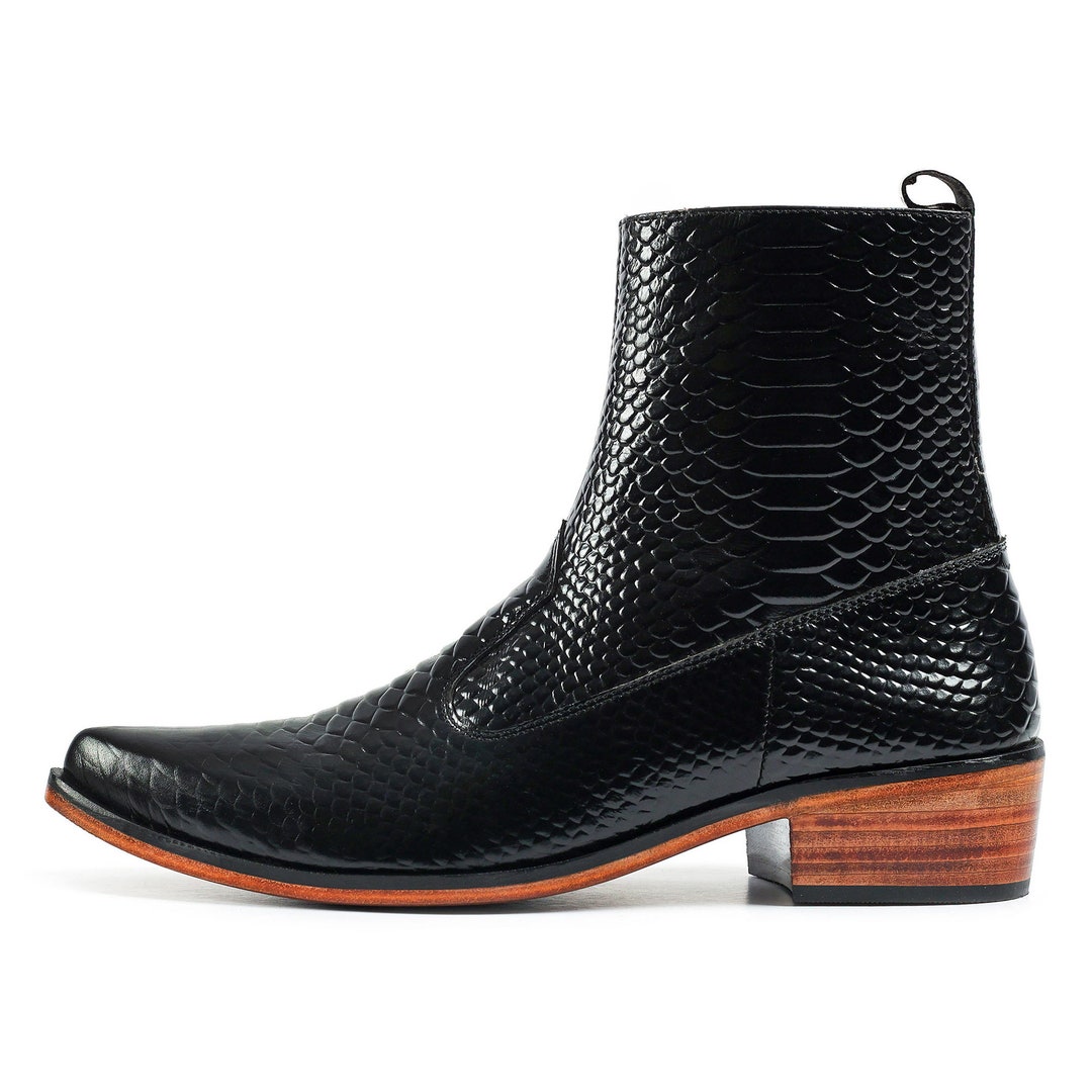 Genuine Leather Handmade Long Boots Men - Beckett - VV201 - Etsy