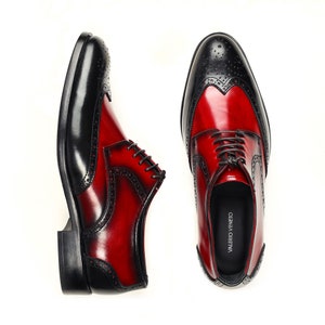 Genuine Leather Handmade Oxford Shoes Men - Leopold- VV153 - Etsy