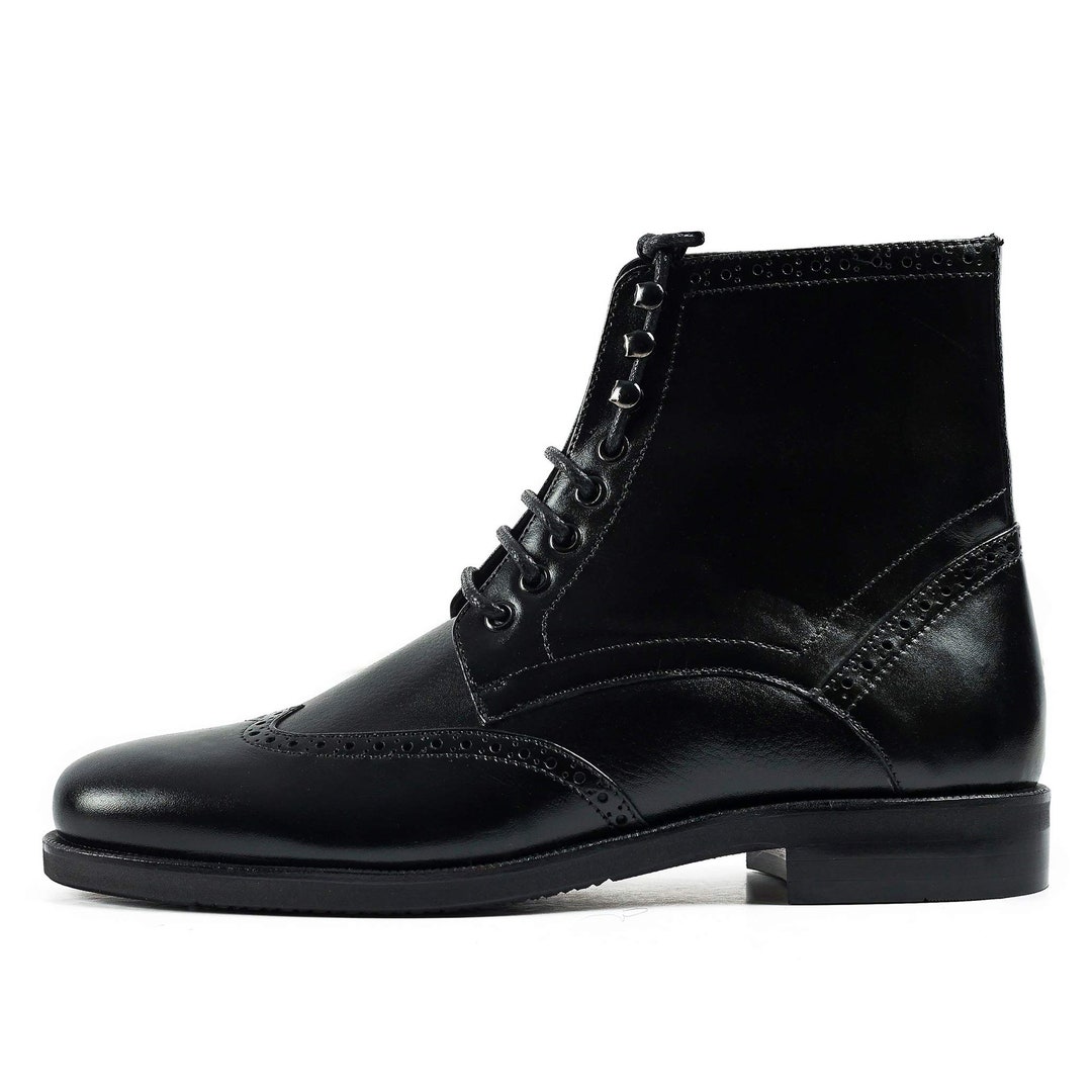 Genuine Leather Handmade Long Boots Men - Darcy - VV204 - Etsy