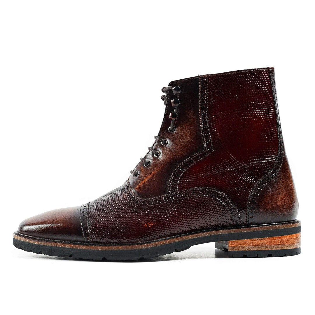 Genuine Leather Handmade Long Boots Men - Phoenix - VV203 - Etsy
