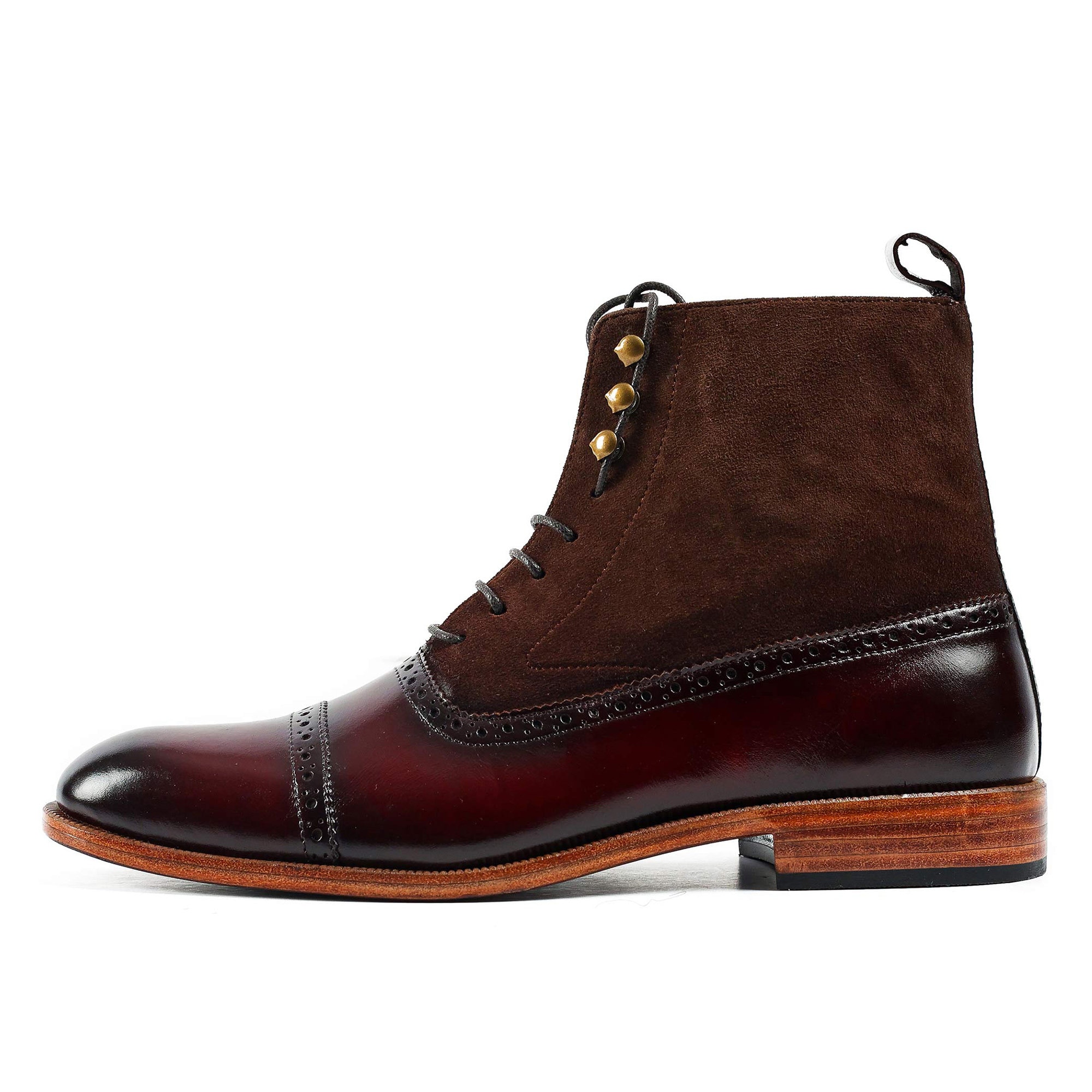 Genuine Leather Handmade Long Boots Men - Ryder Burgundy - VV207 - Etsy