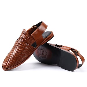 Genuine Leather Handmade Peshawari Chappal Men - Serkan - VV214 - Etsy