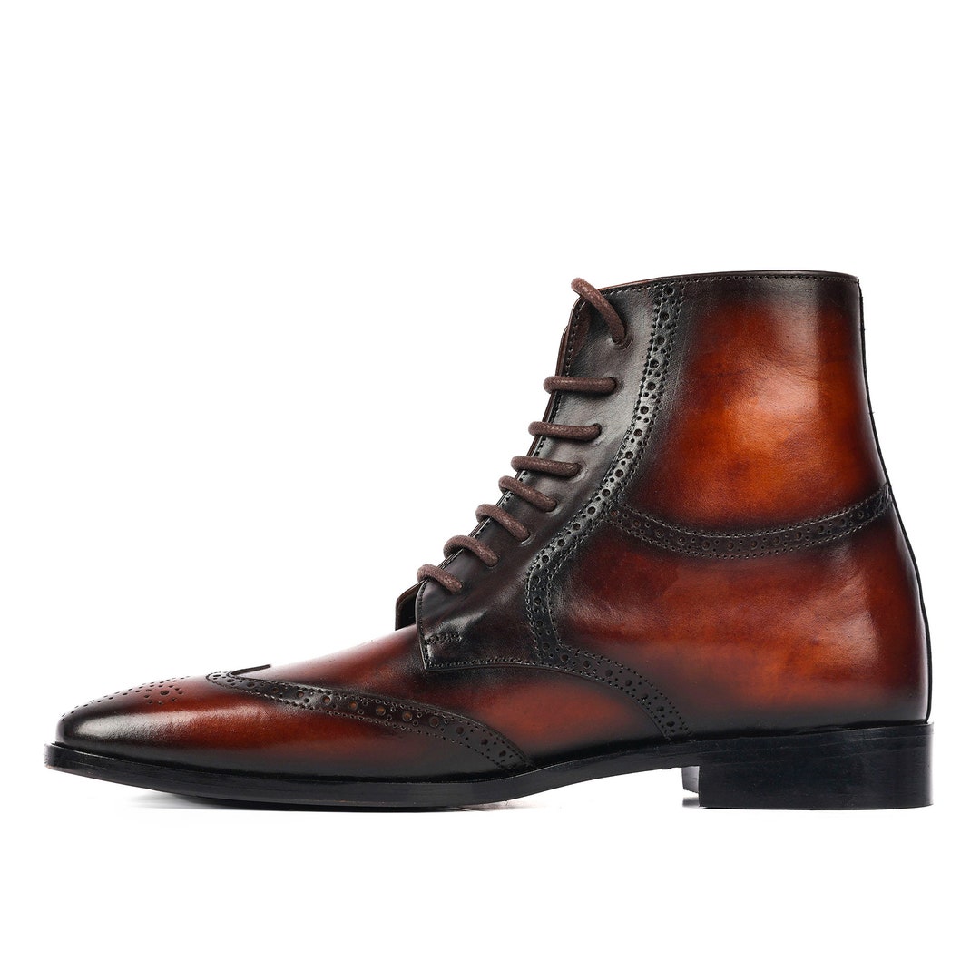 Genuine Leather Handmade Long Boots Men - Aspen - VV228 - Etsy