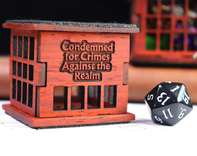 Dnd Dice Jail | Metal Bars | Cage for Bad Dice | Prison | Fits Full Set ...