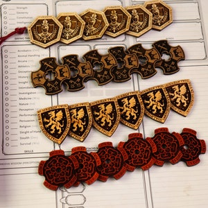 Heraldic Themed Fantasy Tokens - Etsy
